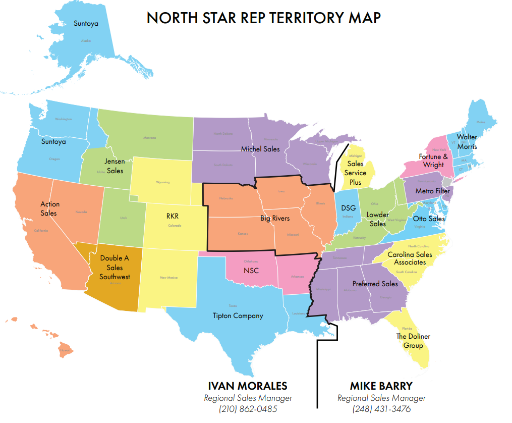 NorthStar Rep Territory Map – North Star