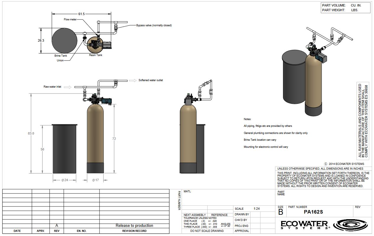 PA162S - Installation Drawing – North Star